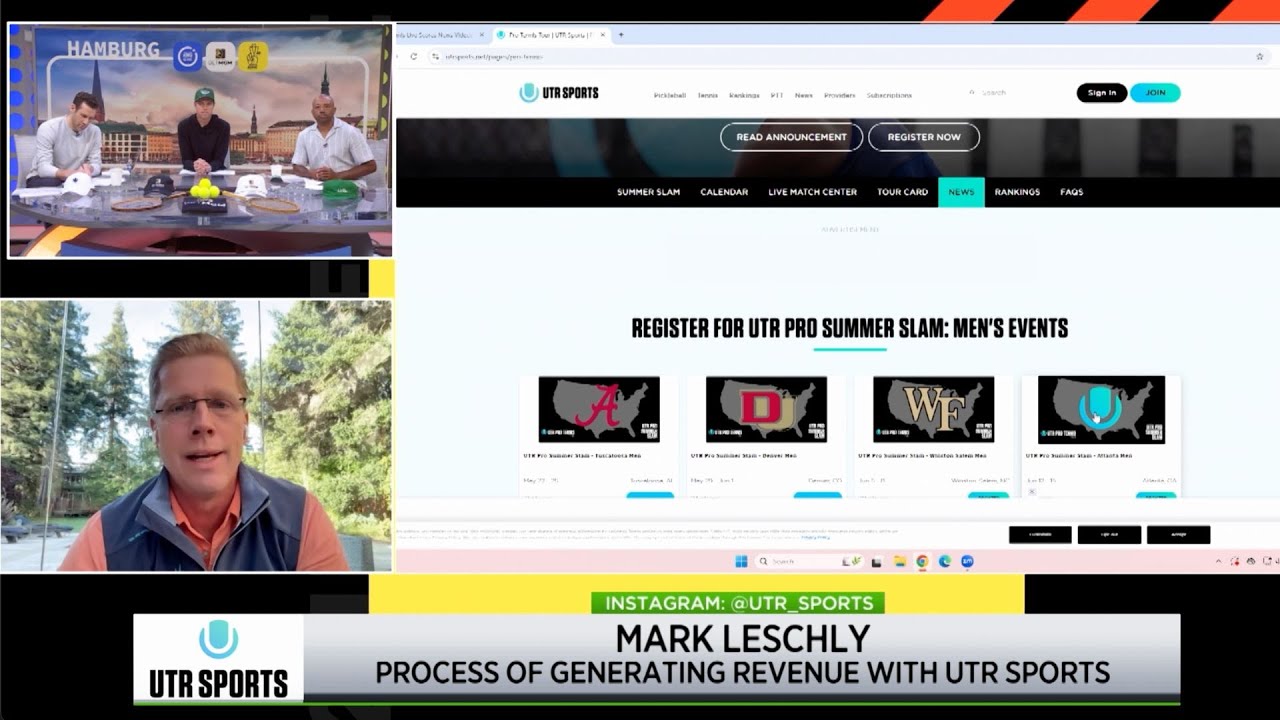 UTR Sports CEO Mark Leschly Talks UTR Pro Tennis Tour on Tennis Channel ...