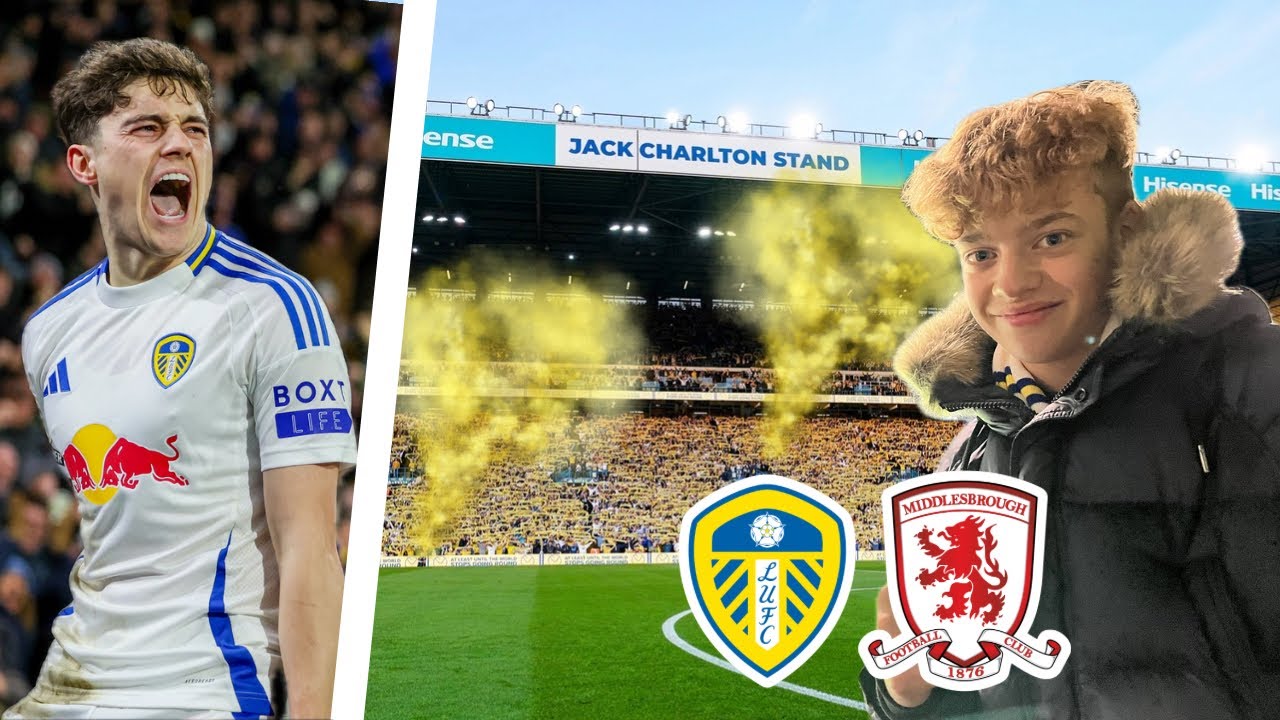 LEEDS VS MIDDLESBROUGH MATCHDAY VLOG | GOALS,GOALS,KEEPER ERROR AND ...