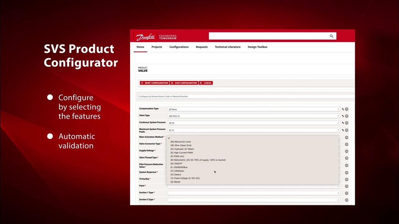 Danfoss SVS Variant Configurator - YouTube