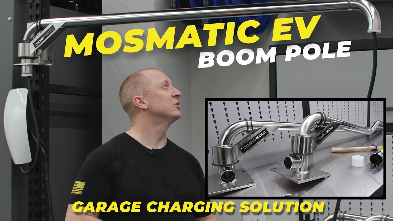 Smart Garage Charging Solution - Mosmatic EV Boom Pole - YouTube