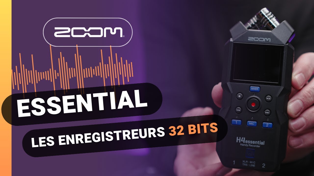 Test Zoom Essential, les enregistreurs 32 bits - YouTube