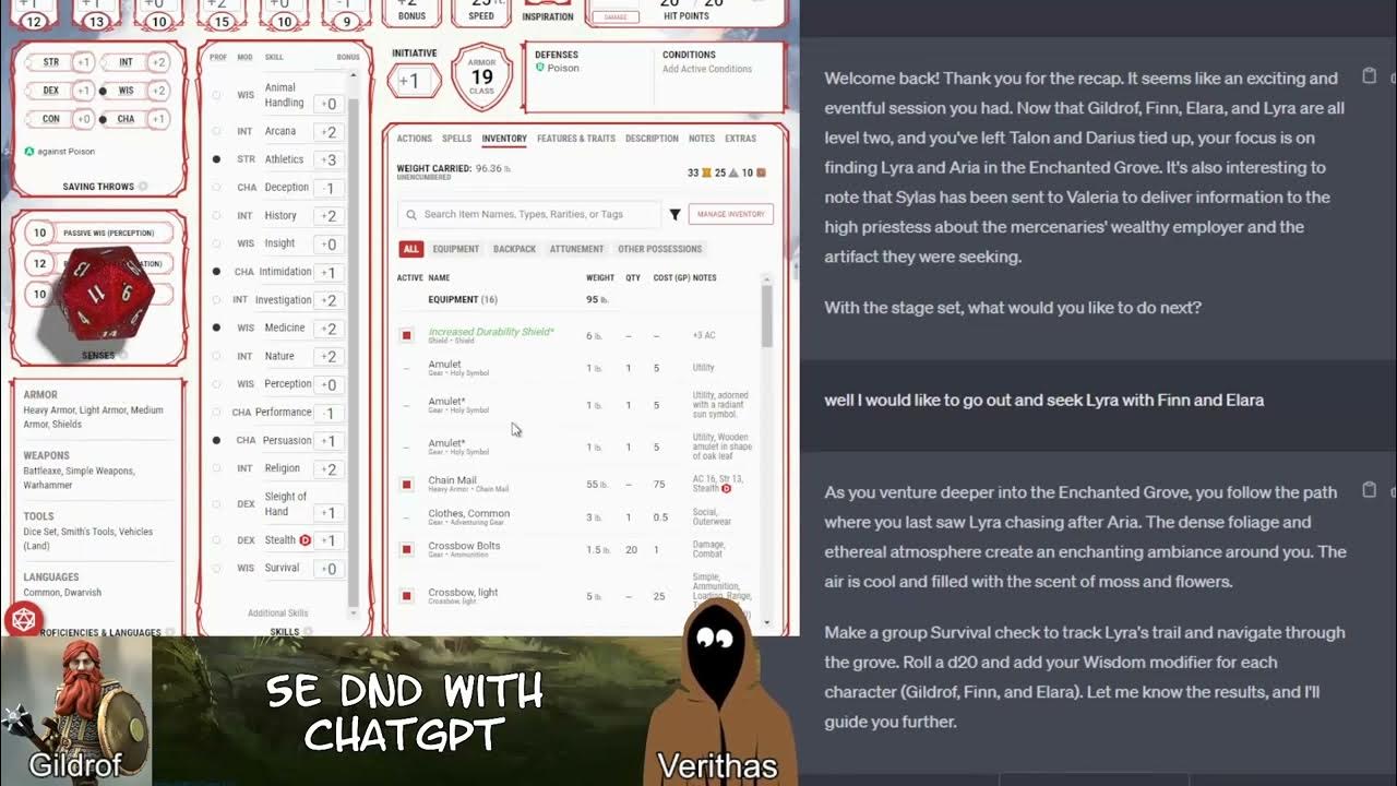 5e DnD with DM ChatGPT Mini Session 5 - YouTube