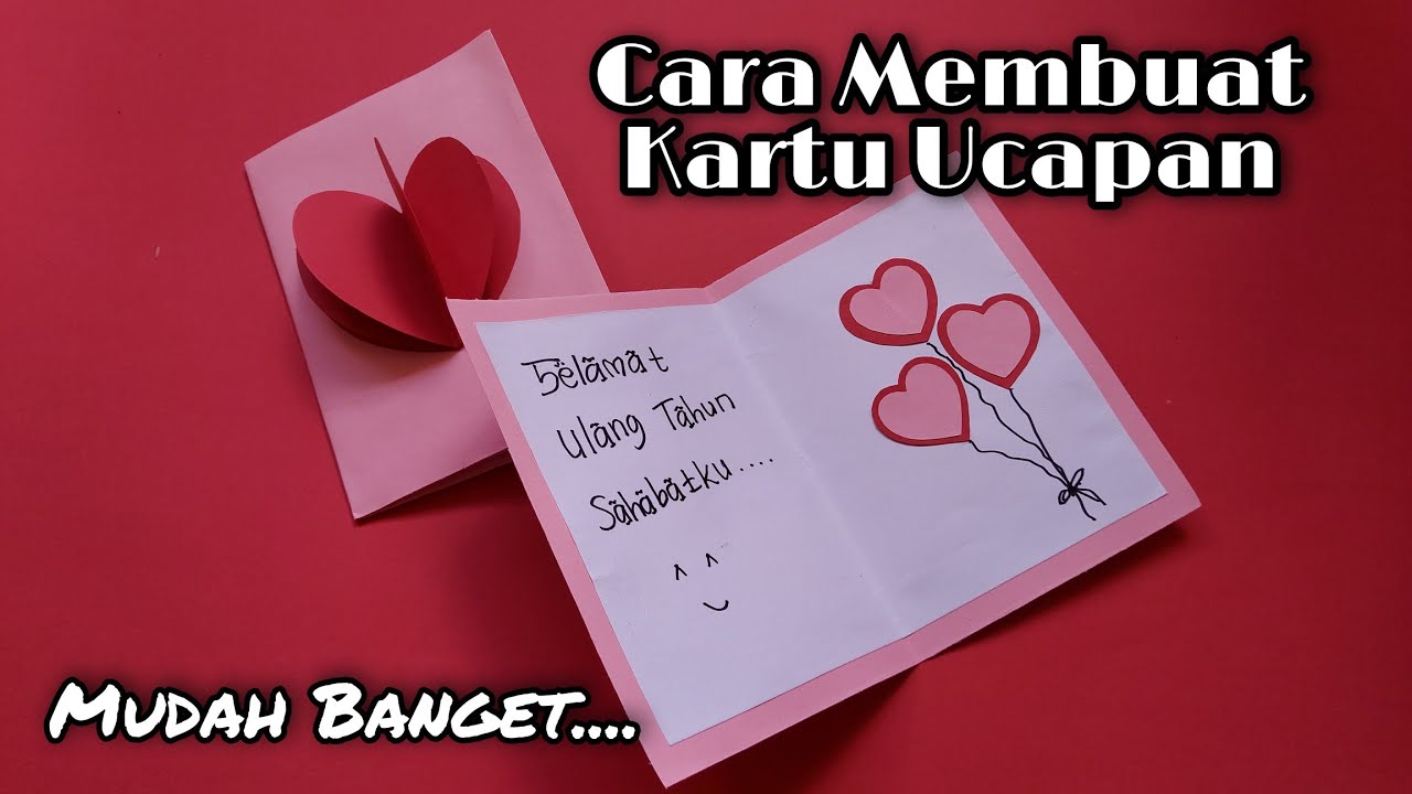 Cara Membuat Kartu Ucapan,SIMPLE BANGET!!! - YouTube