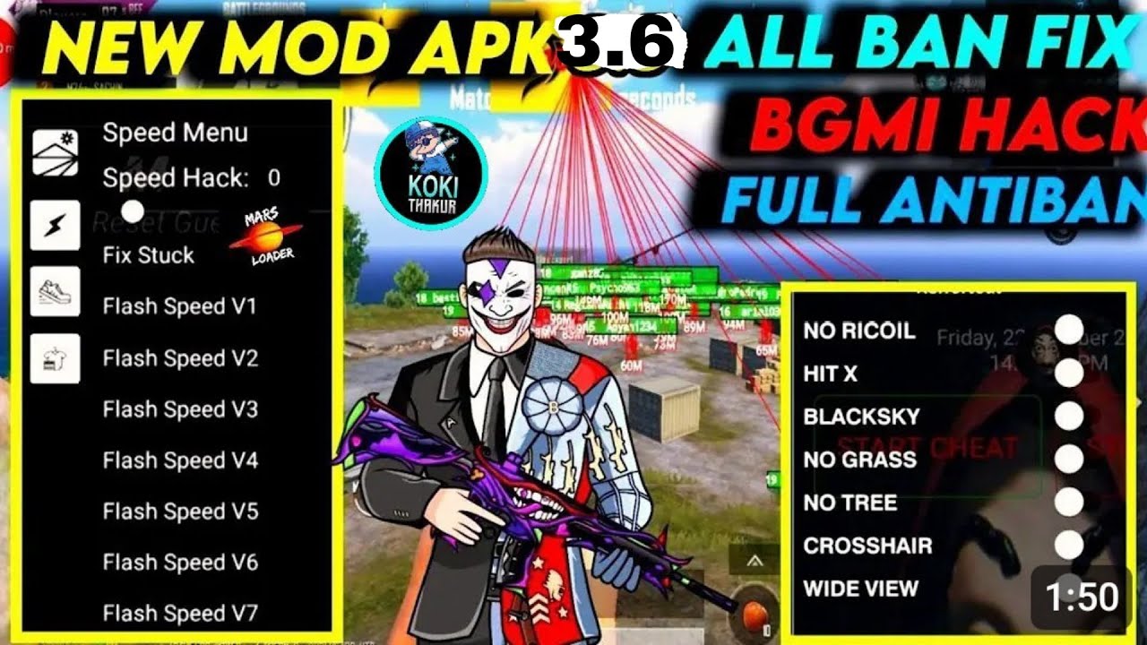 BGMI SKIN HACK 3.6 | BGMI INJECTOR HACK 3.6 | BGMI MOD APK 3.6 | BGMI ...