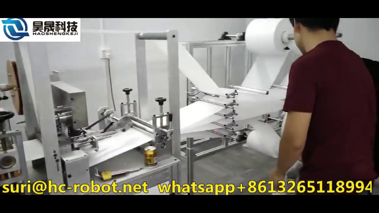 KN95 semi- automatic making machine ,china factory - YouTube