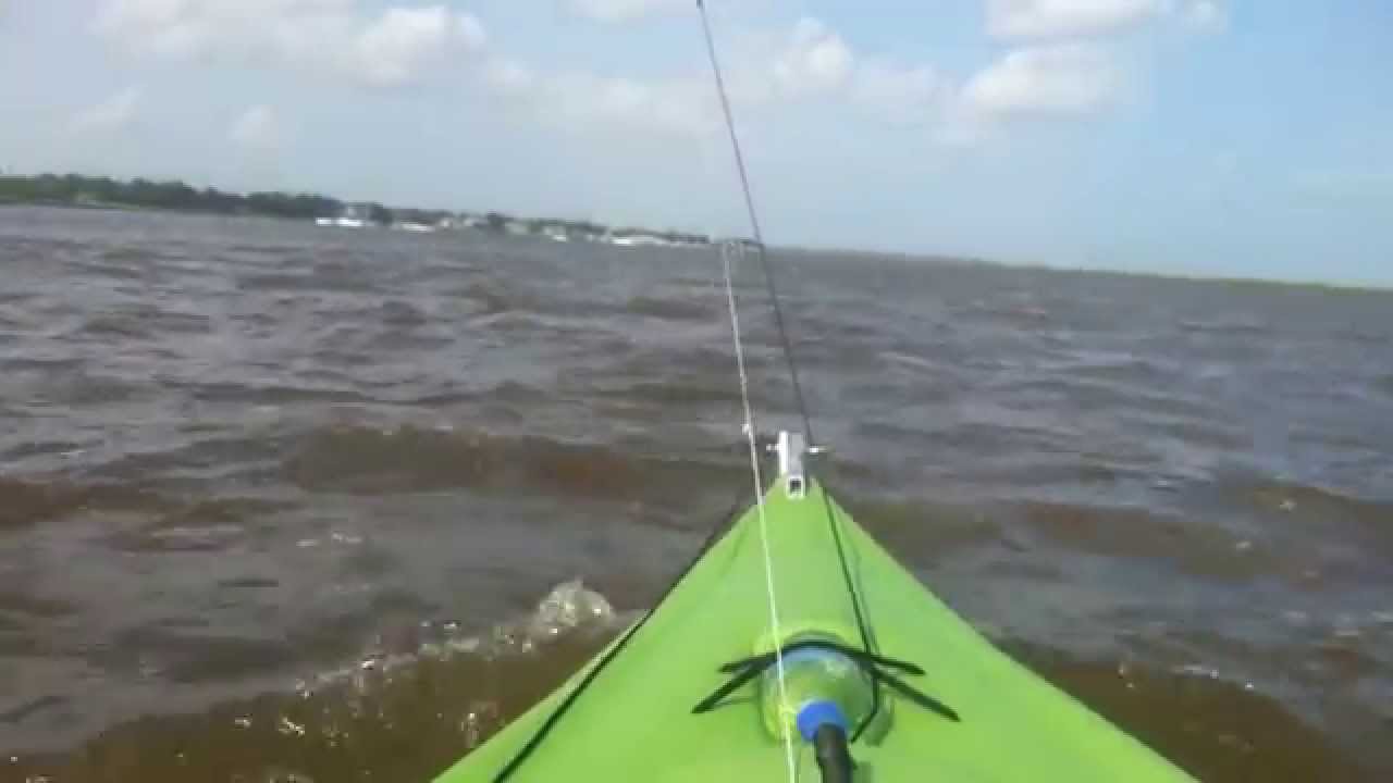 Kayak Kite Sailing- St.Marys River, Georgia - YouTube