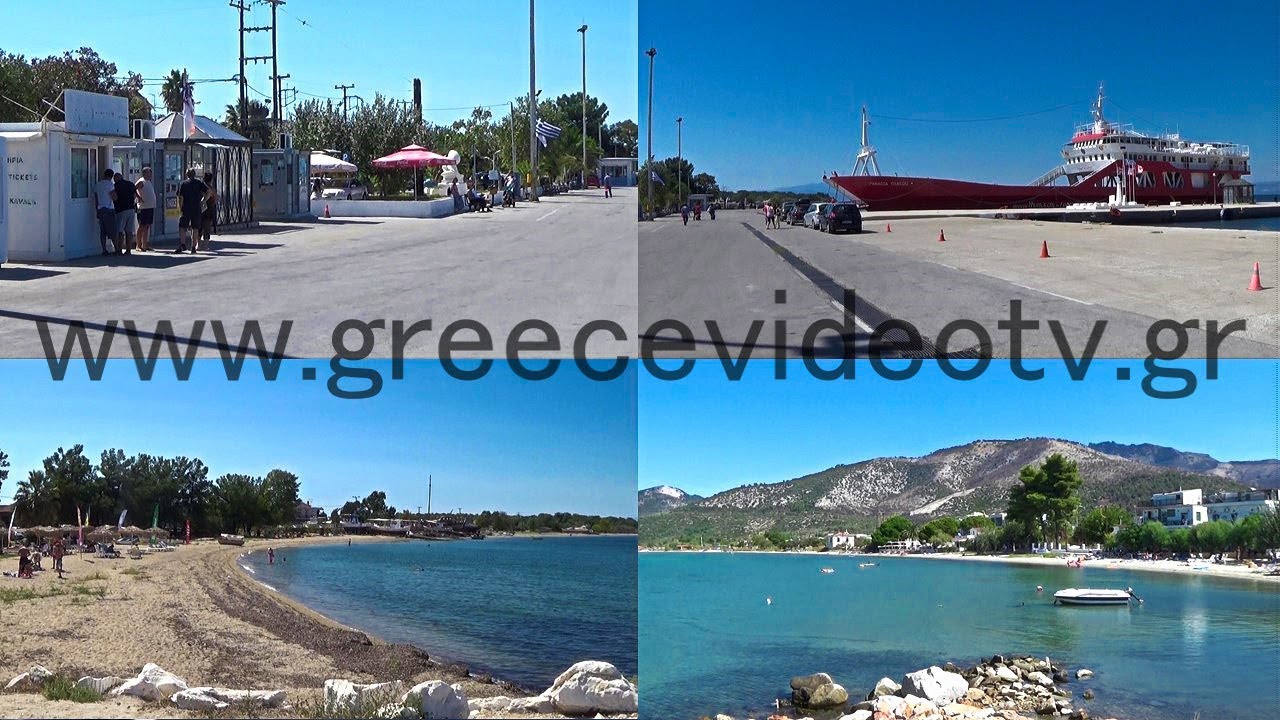 Skala Prinou (Prinos) beach - port Thassos Greece Σκάλα Πρίνου (Πρίνος ...