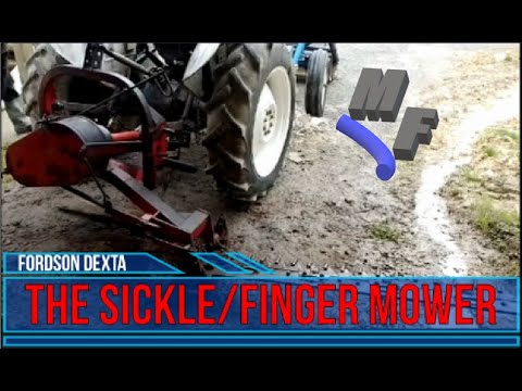 Massey Ferguson Sickle / Finger bar Mower first run in years. - YouTube