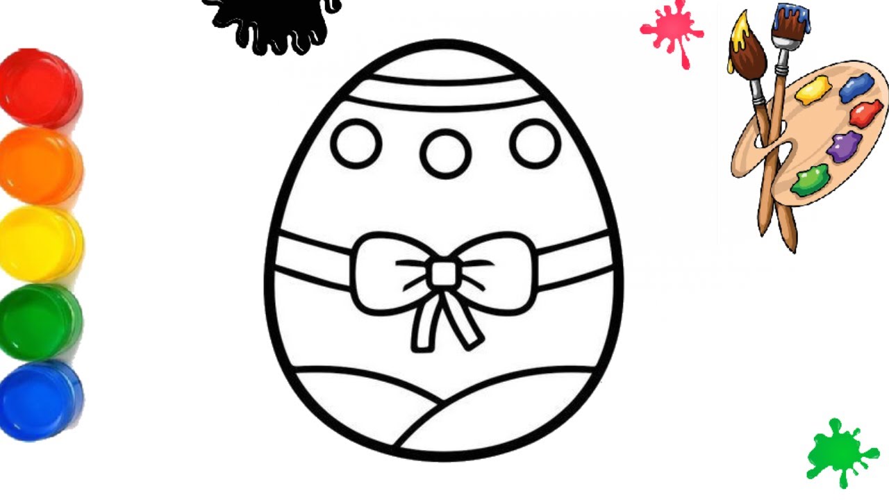 How to draw a cute egg step by step / Easy drawing of a cute egg / Easy ...