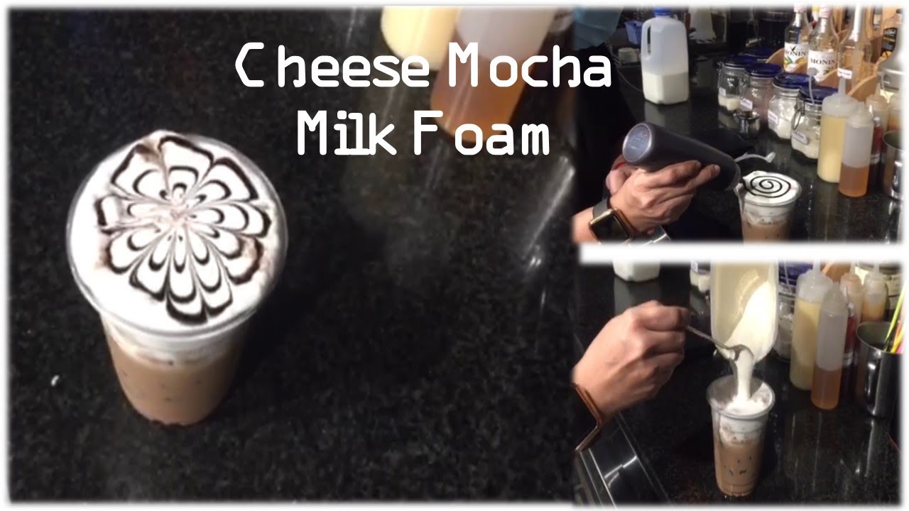 Cafe Vlog EP.50 | Cheese Mocha Milk Foam | Caffe Mocha - YouTube