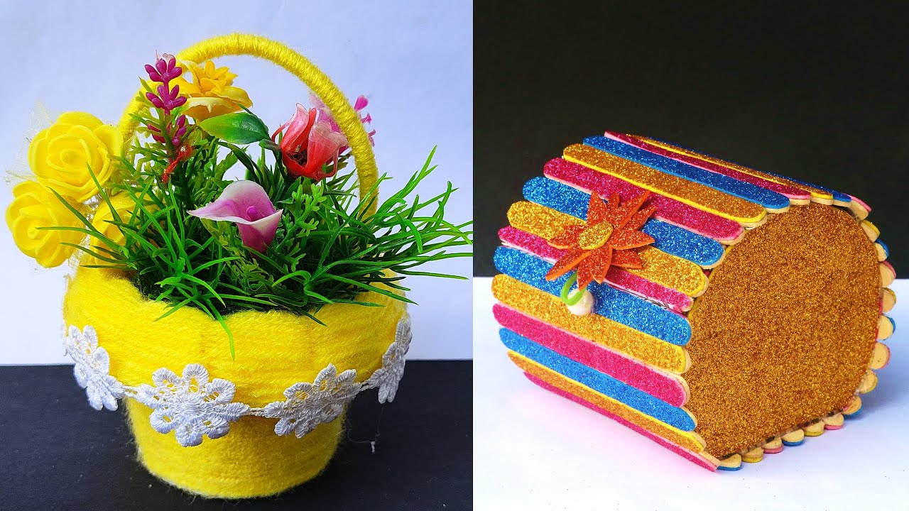 Easy handmade craft idea 2021 || raj easy craft || ice cream stick ...