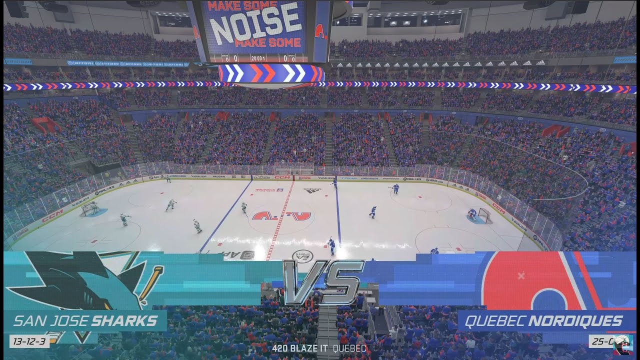 Quebec Nordiques VS San Jose Sharks - NHL23 HD 4K Replay - YouTube