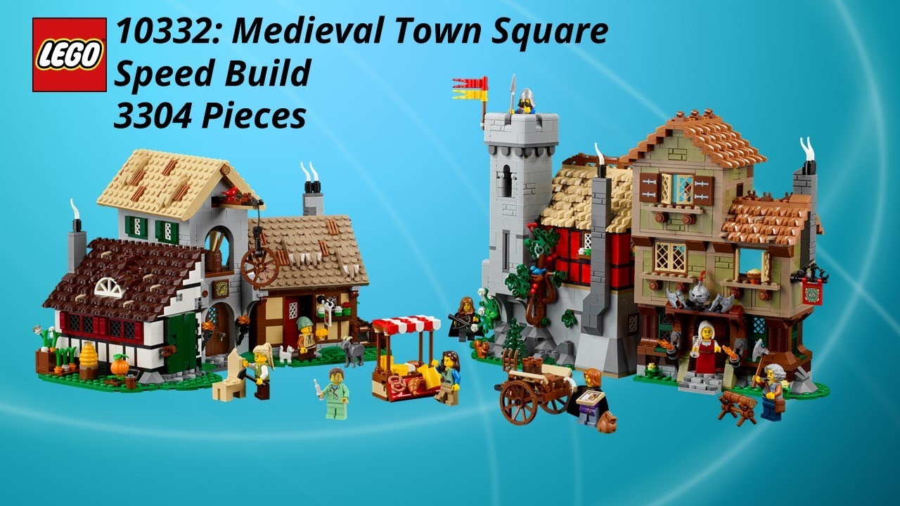 Random Nurse builds Lego 10332: Medieval Town Square Speed Build - YouTube