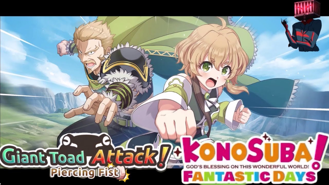 KonoSuba: Fantastic Days (Global) - Giant Toad Attack! Piercing Fist! - YouTube