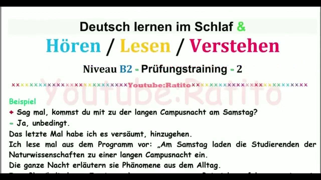 Prüfungsvorbereitung B2 🚀 Deutsch lernen - YouTube