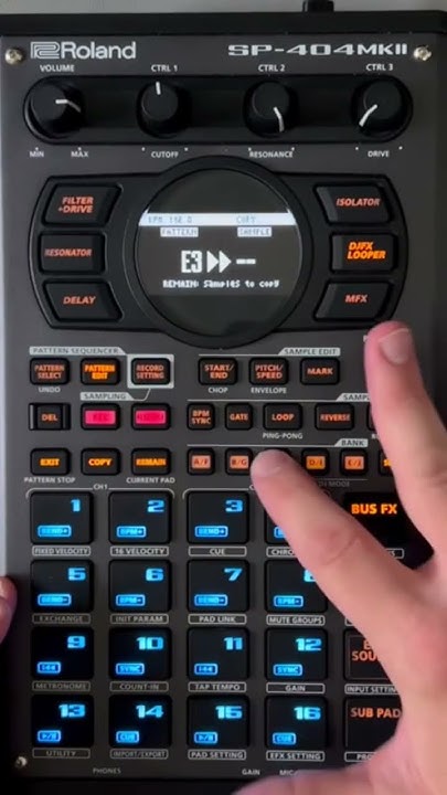 How to resample a pattern on SP404 MK2 - YouTube