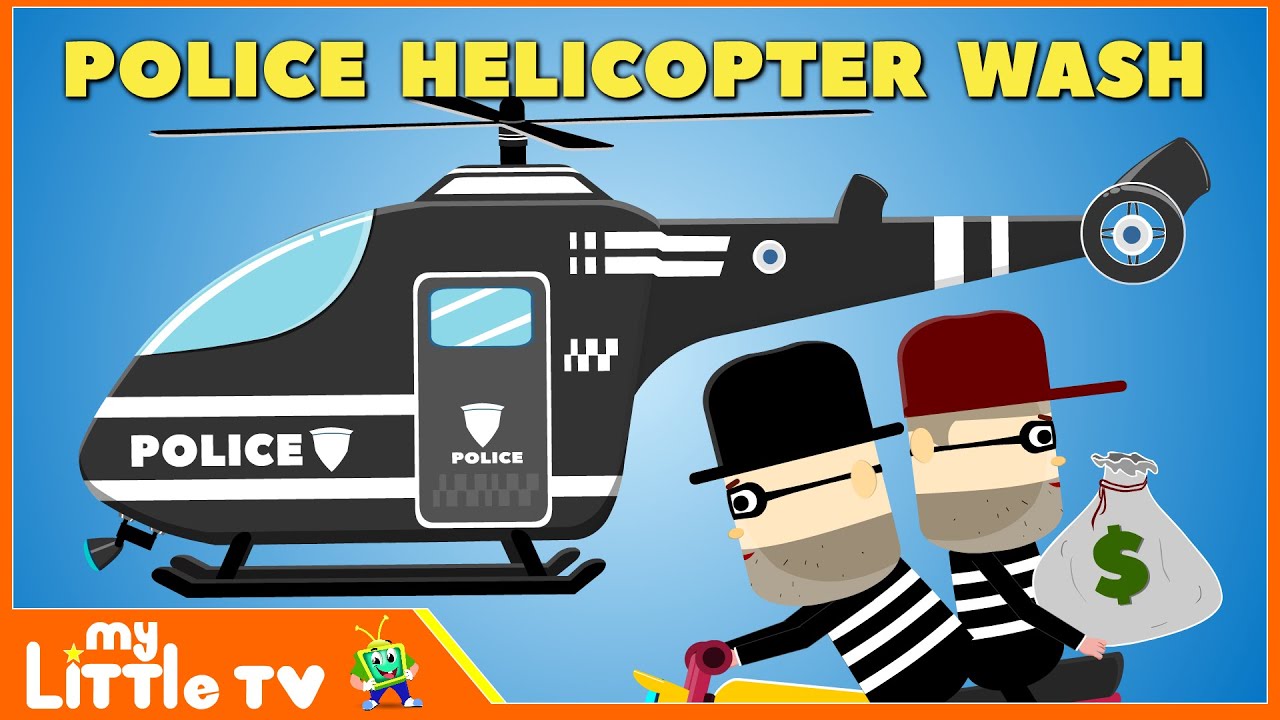 Police Helicopter | Formation & Uses | Car Wash Videos for Children ...
