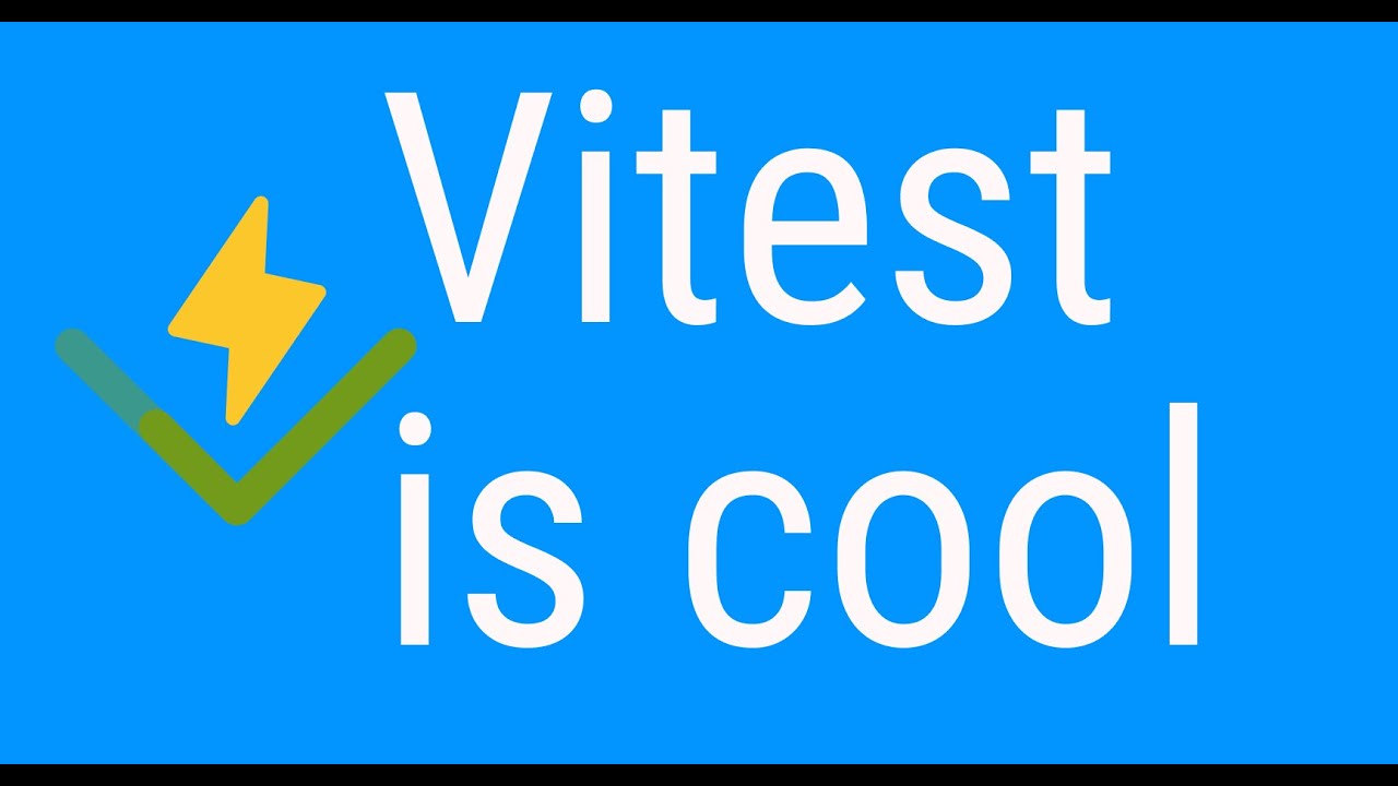 Vitest Is Cool Jser Learning React Youtube