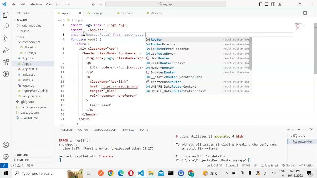 Lesson35 - REACT routers - React 1000 Videos - YouTube
