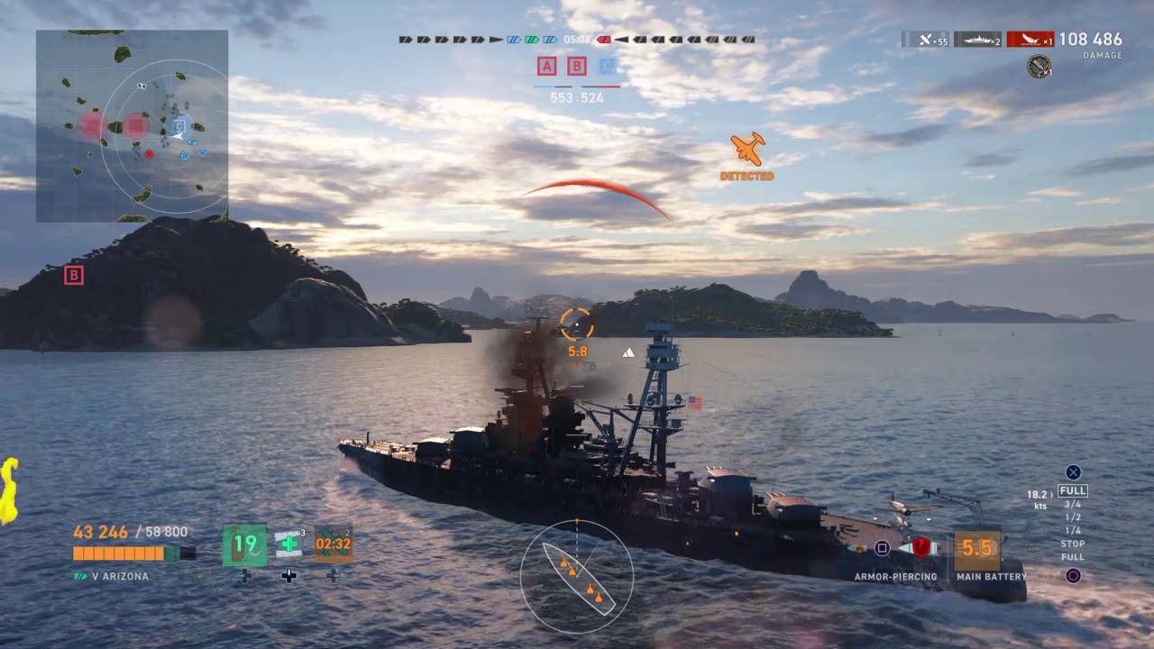 World of Warships: Legends, the USS Arizona - YouTube