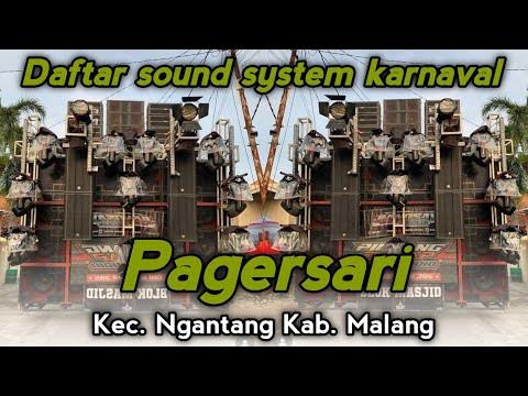 DAFTAR SOUND SYSTEM KARNAVAL PAGERSARI NGANTANG MALANG 2024 // Full sound system terbaik - YouTube
