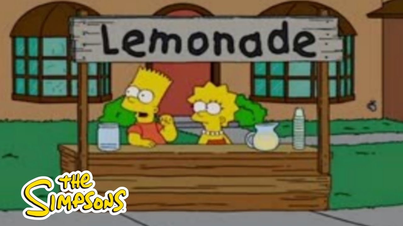 Bart and Lisa Sells Lemonade 🍋 | The Simpsons - YouTube