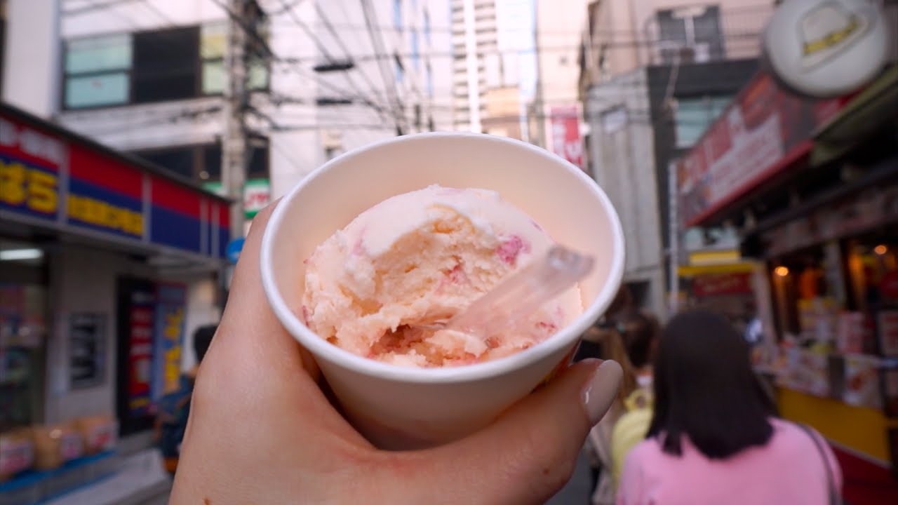 Spring in AKIHABARA | Sakura Ice Cream + Neko Atsume HEAVEN! - YouTube