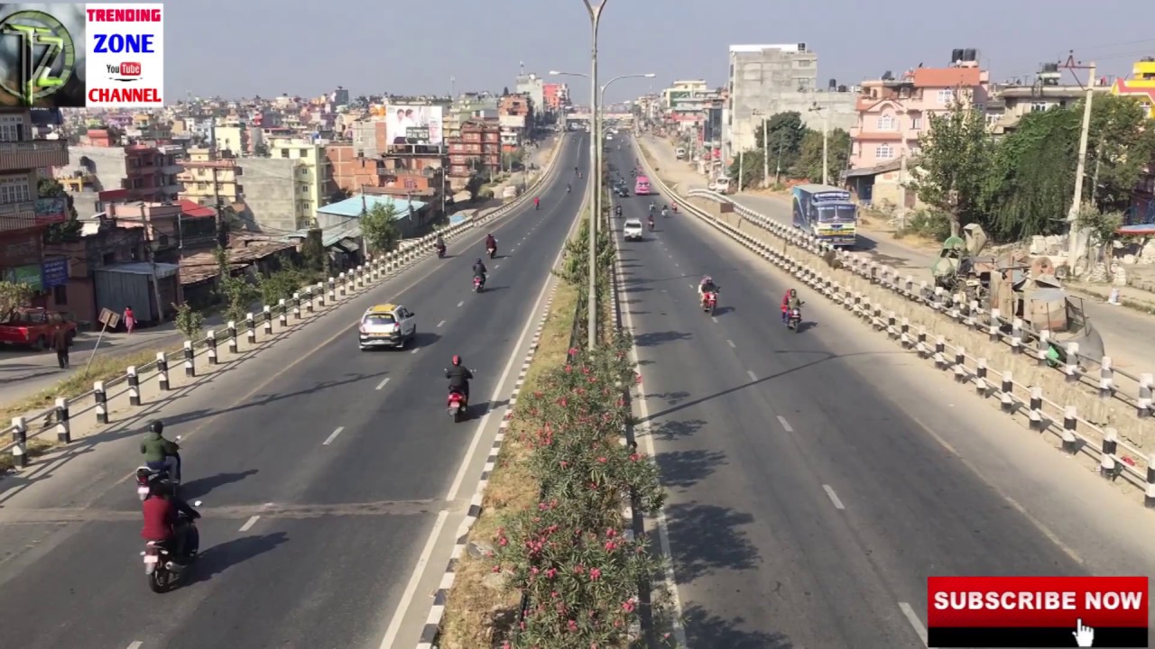 Kathmandu Airport to kalanki chowk | kalanki underpass | kathmandu ring ...