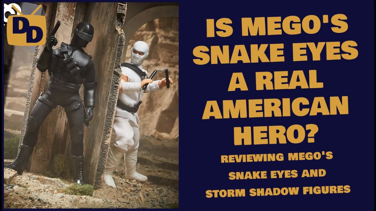 Snake Eyes and Stormshadow Toy Review | Mego G.I. Joe Figures | 2023 ...