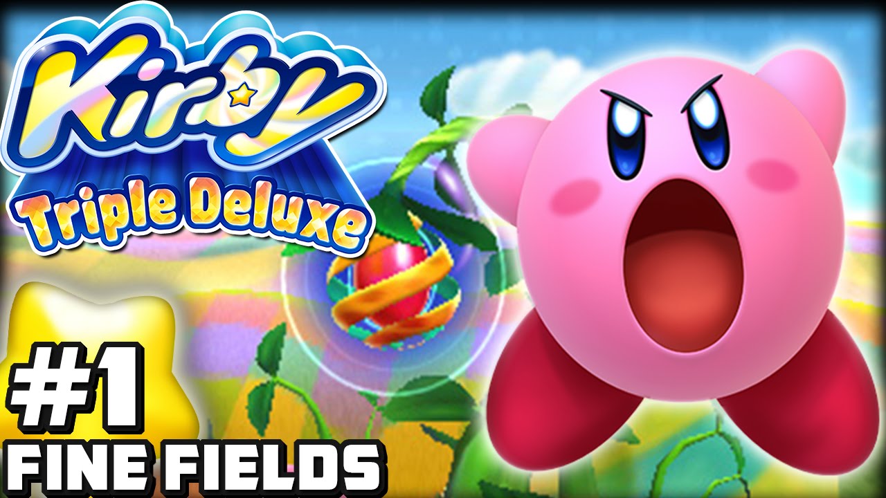 Kirby: Triple Deluxe - Part 1: Level 1 - Fine Fields - YouTube