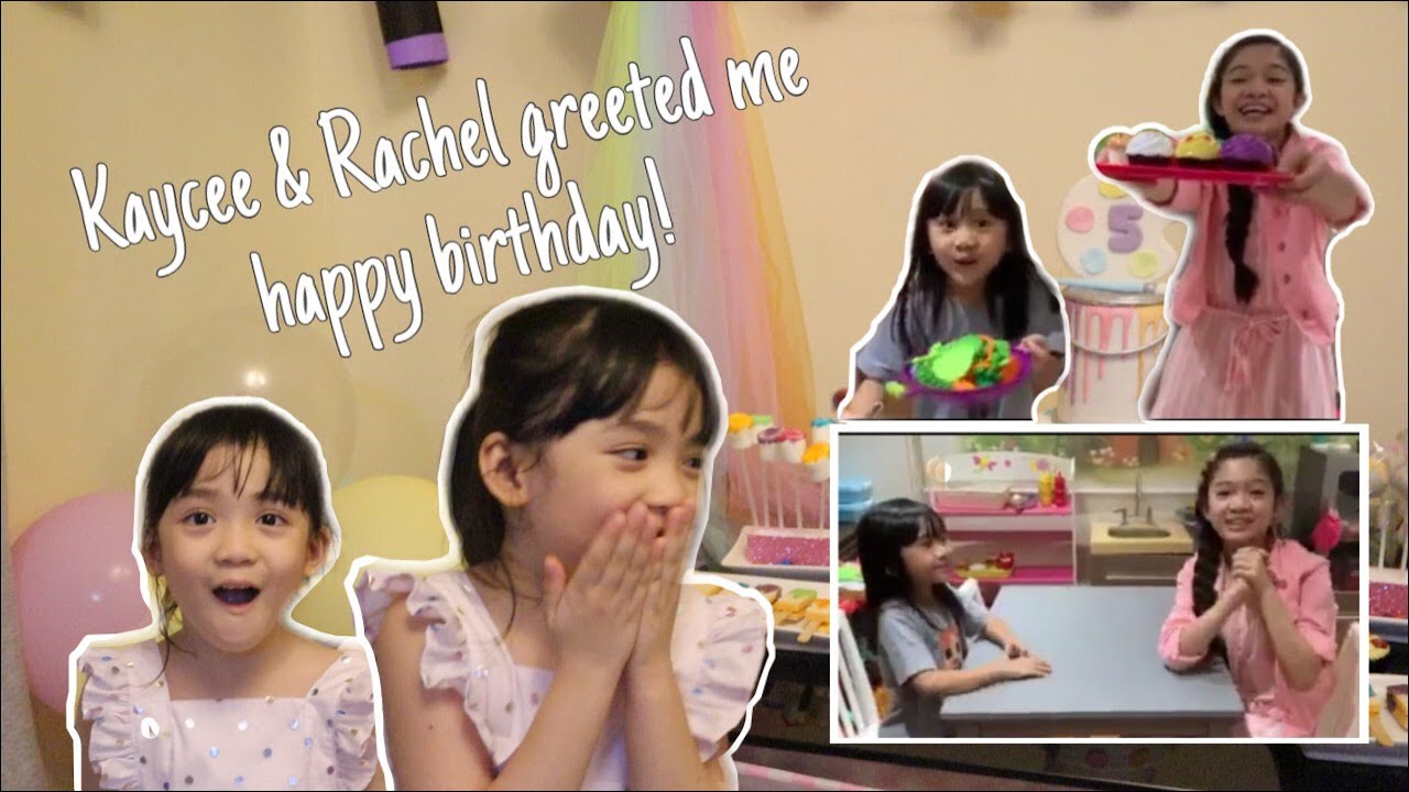 KAYCEE AND RACHEL Sent Me a Surprise Birthday Greeting! See My Reaction ...