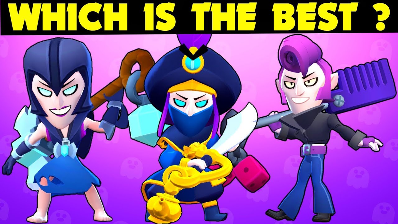 Brawl Stars All Mortis Skins Comparison! | Night Witch Mortis Vs Rogue ...