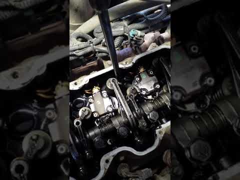 Injector removal. 3126 cat engine, injector sleeve, step by step, Part ...