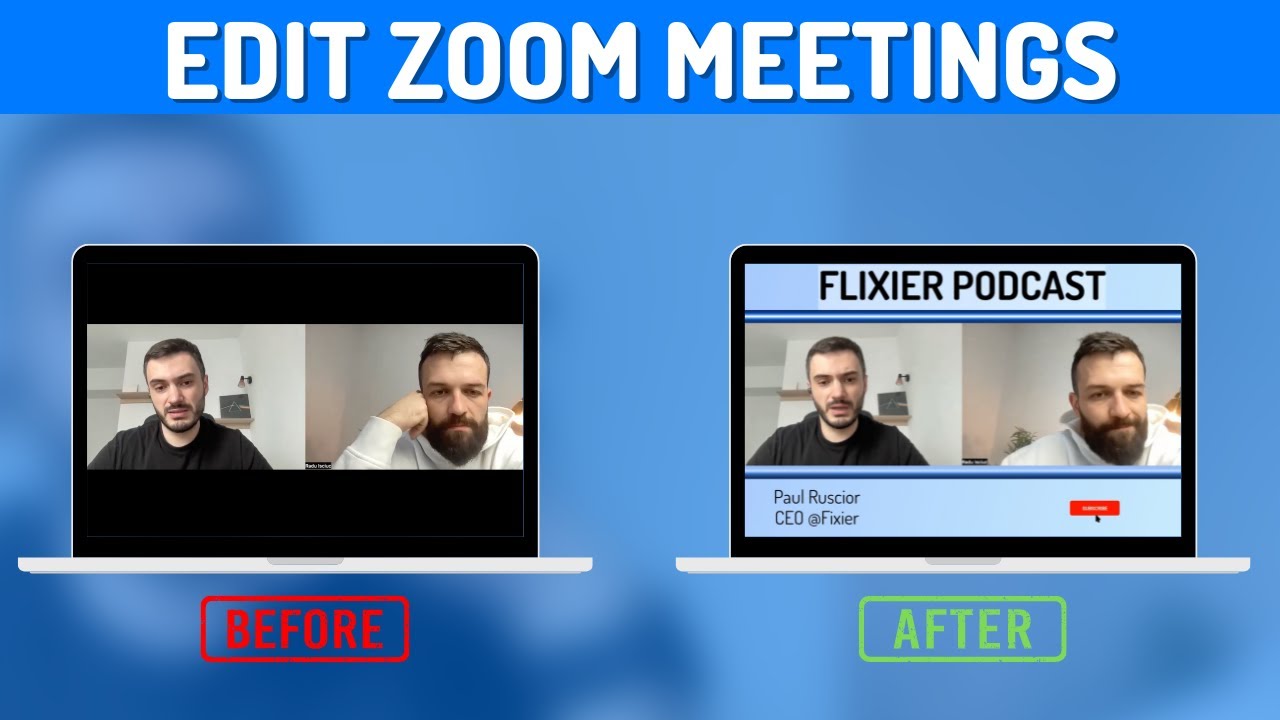 How to Record & Edit a meeting in Zoom with Flixier - YouTube