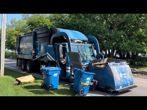 Republic Services Curotto Can Garbage Trucks Of Sandusky Ohio - YouTube