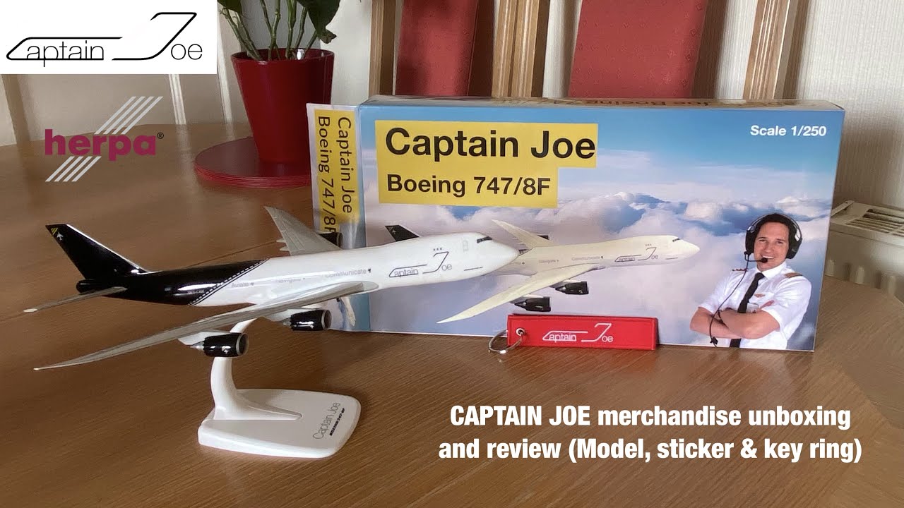 CAPTAIN JOE merchandise unboxing and review (Model, sticker & key ring ...