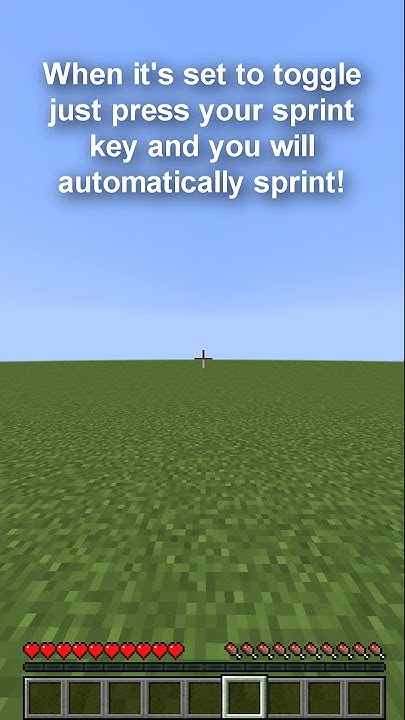 How to always sprint in Minecraft 1.16! - YouTube