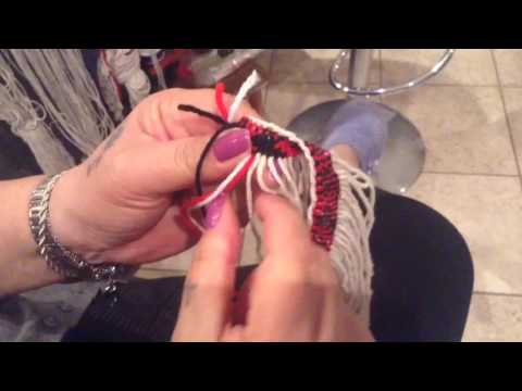 Taniko Weaving Tutorial Part 3 - YouTube