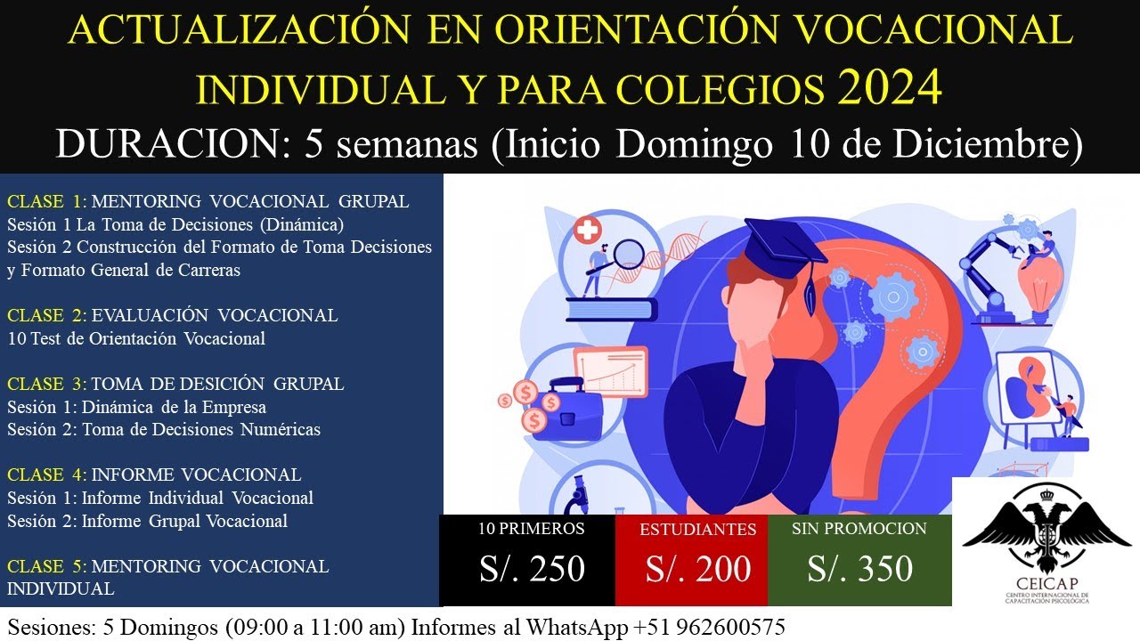 ACTUALIZACION ORIENTACION VOCACIONAL 2024 (Clase Introductoria) - YouTube