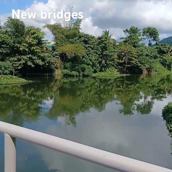 Bagong gawang tulay sa barangay dao ang ganda din ng view - YouTube