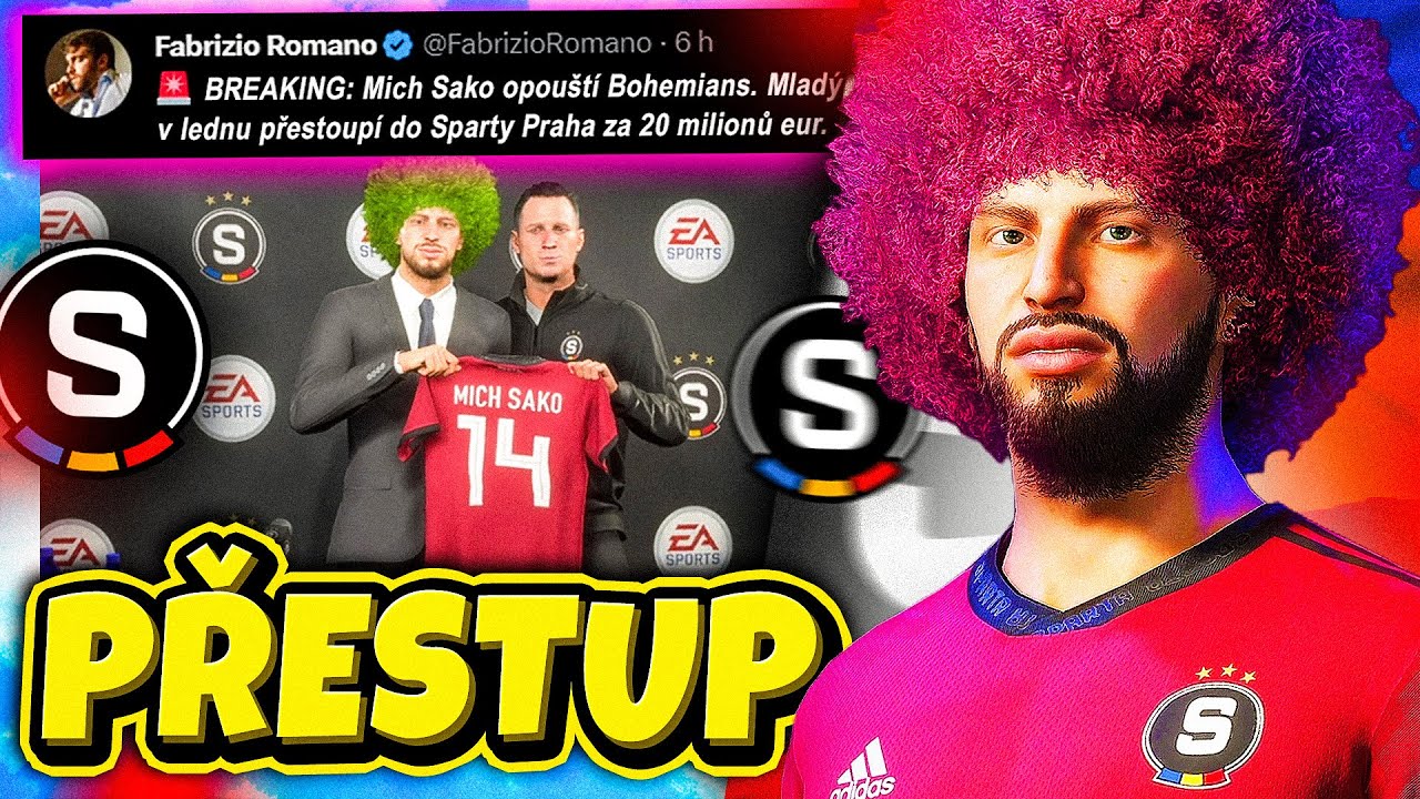 MICH SAKO PŘESTUPUJE DO SPARTY! 😱💸🔵🟡🔴 - YouTube