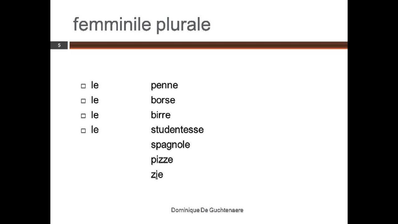 l'articolo determinativo plurale in italiano - YouTube