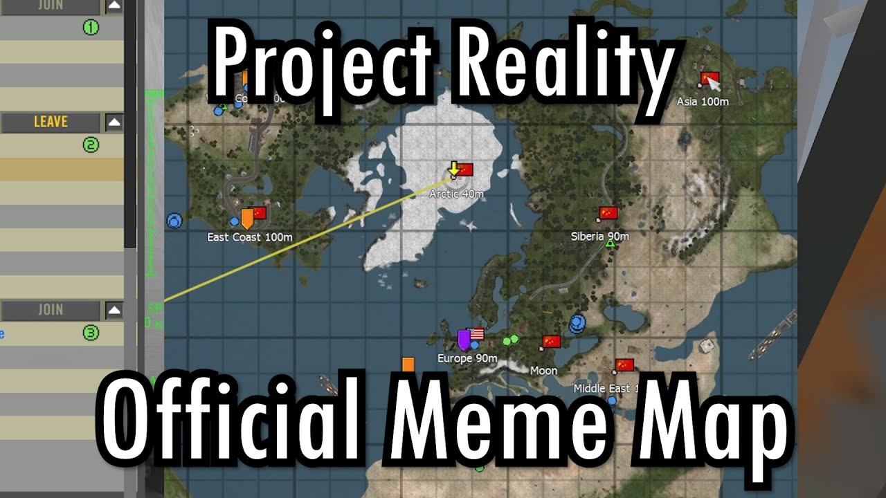 Project Reality's Official Meme Map - YouTube