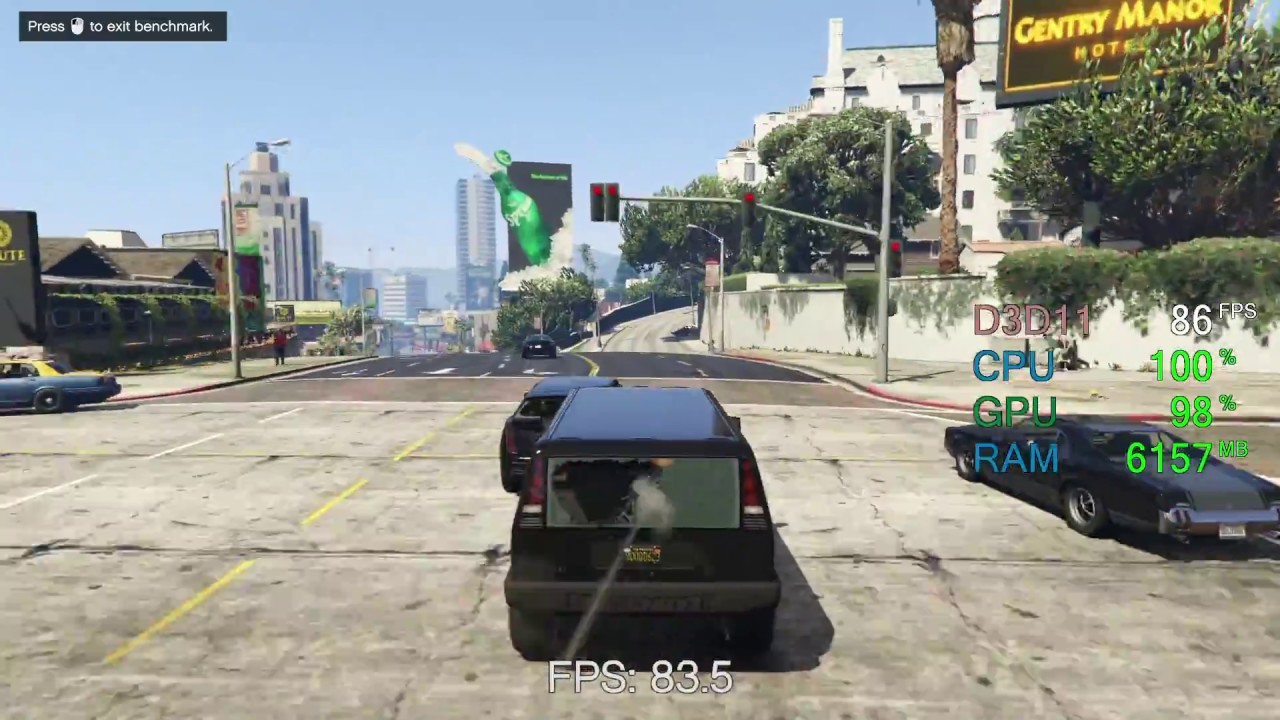$110 GeForce GTX 960 -- Intel Core i3-8100 -- Grand Theft Auto V GTA V ...