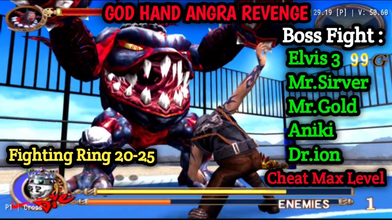 FIGHTING RING 20-25 Random Boss - God hand Angra Revenge - Aetersx2 ...