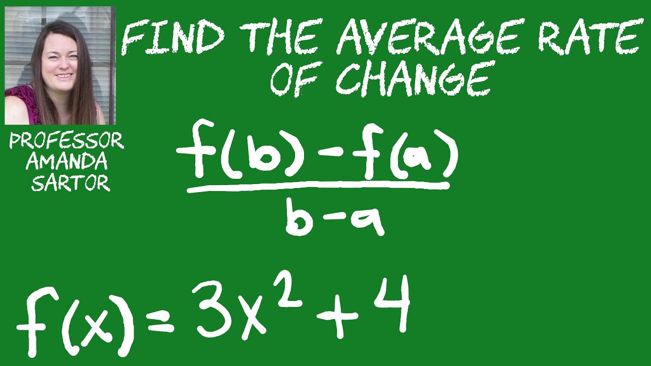 Find The Average Rate Of Change For The Quadratic Function YouTube find-the-average-rate-of-change-for-the-quadratic-function-youtube