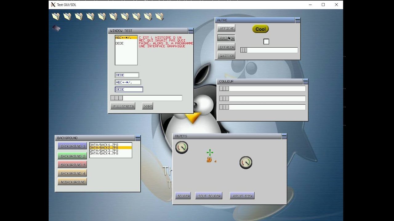 Petite Lib GUI basée sur SDL-1.2 exploitable en C - YouTube