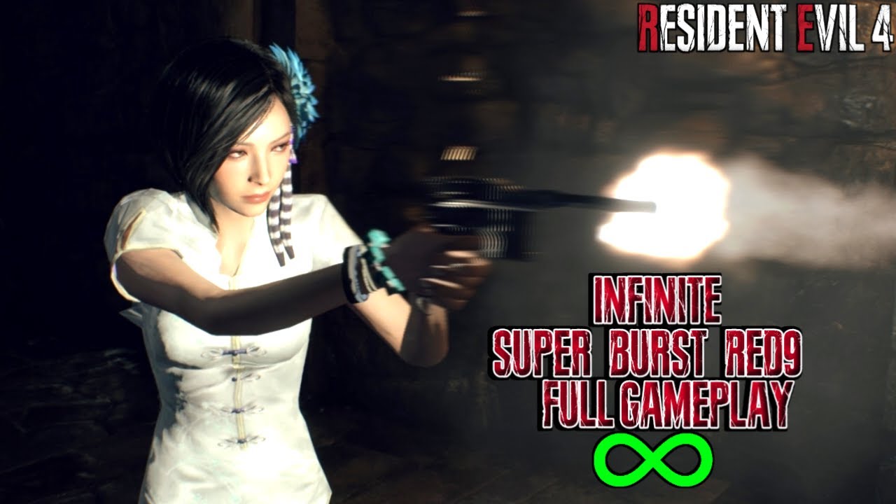 INFINITE SUPER BURST RED9 ONLY!! Full Gameplay - Resident Evil 4 Remake Separate Ways ...