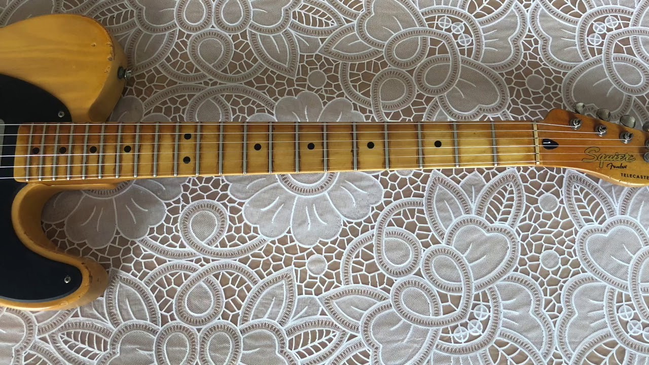 Custom Relic Squier Classic Vibe 50s Telecaster - YouTube