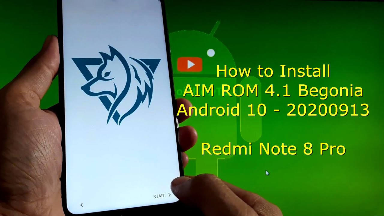 AIM ROM 4.1 for Redmi Note 8 Pro Begonia - Android 10 Q - YouTube